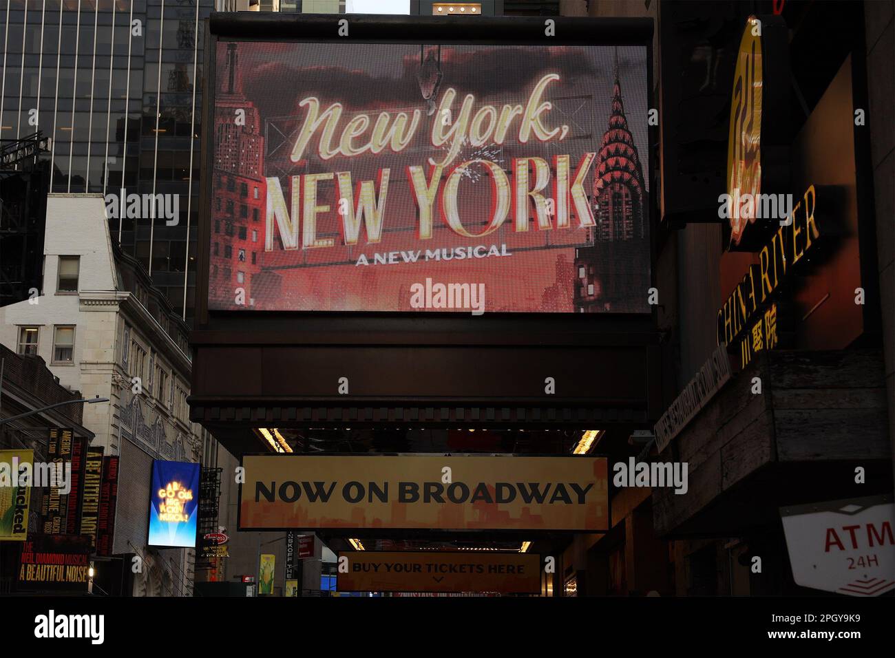 New York, NY, USA. 24th Mar, 2023. Marquee at a public appearance for ...