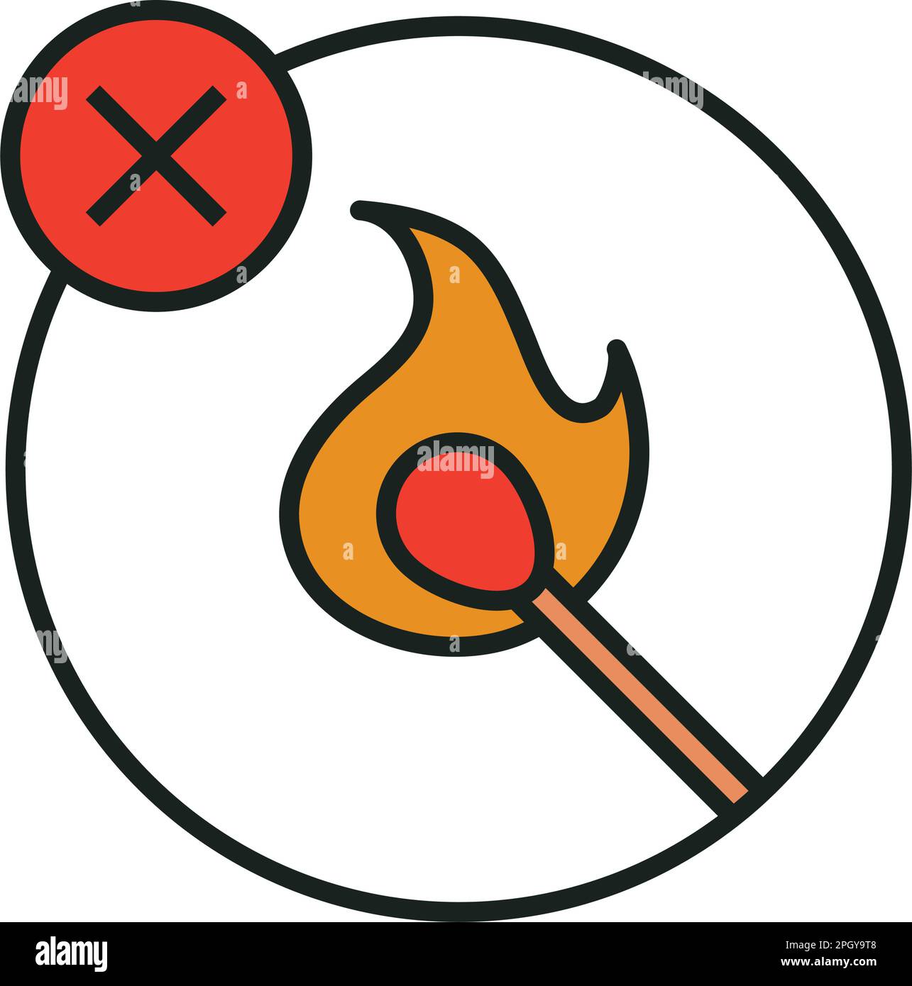 fire prevention sign Stock Vector Image & Art - Alamy