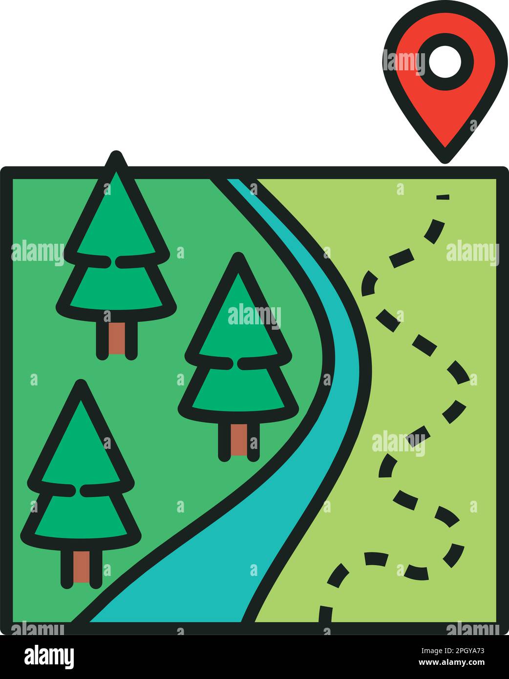 Ecological tourism scenery Cut Out Stock Images & Pictures - Alamy