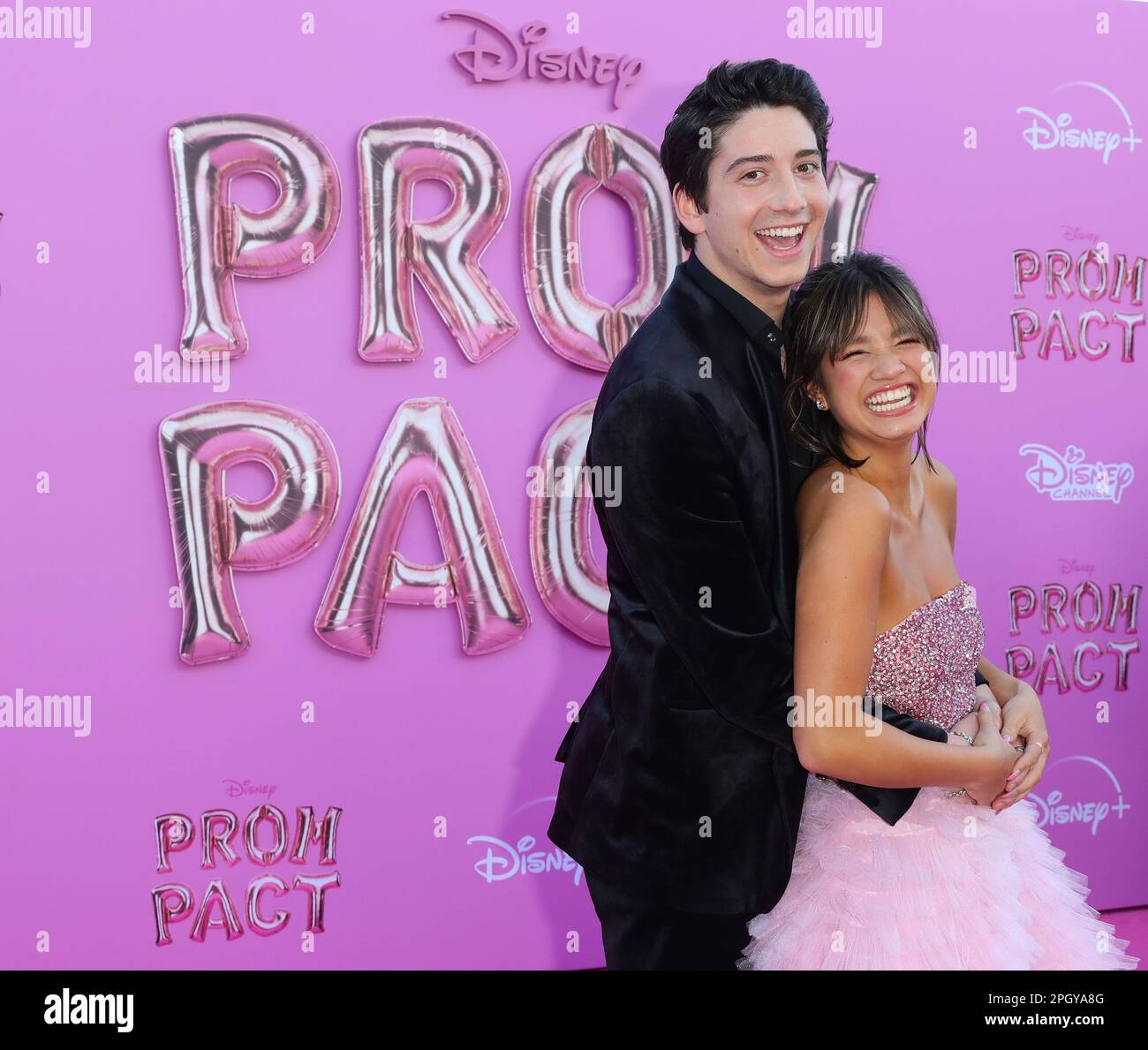 Los Angeles, USA. 24th Mar, 2023. Milo Manheim, Peyton Elizabeth Lee ...
