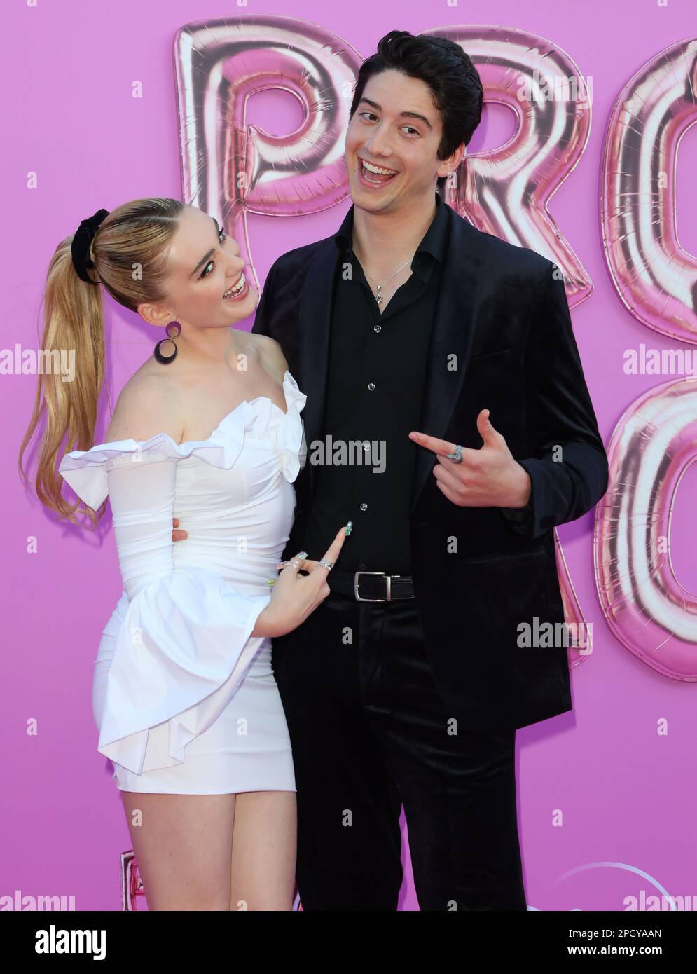 Los Angeles, USA. 24th Mar, 2023. Meg Donnelly, Milo Manheim arrives at ...