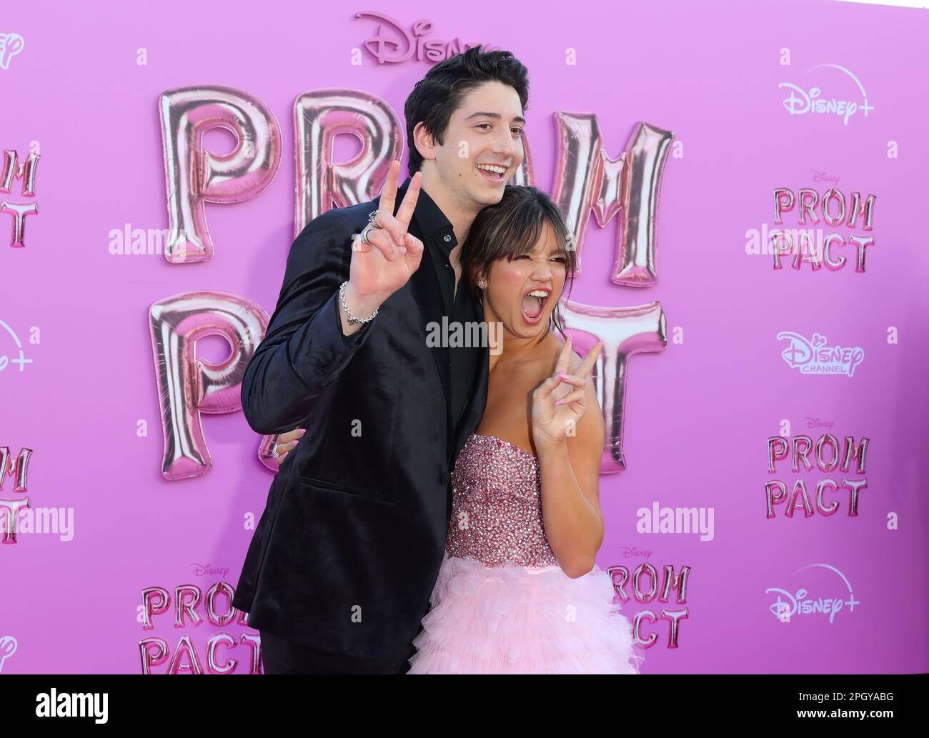 Los Angeles, USA. 24th Mar, 2023. Milo Manheim, Peyton Elizabeth Lee ...
