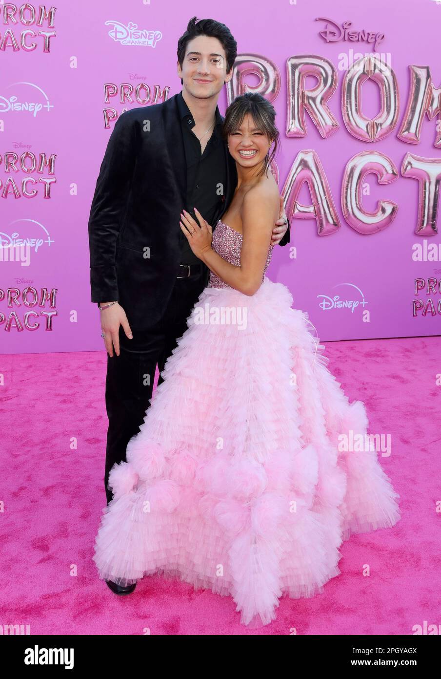 Los Angeles, USA. 24th Mar, 2023. Milo Manheim, Peyton Elizabeth Lee arrives at The Red Carpet ...