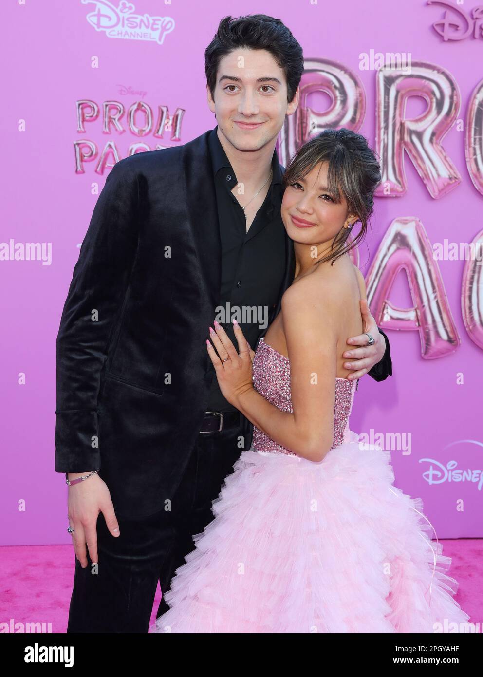 Los Angeles, USA. 24th Mar, 2023. Milo Manheim, Peyton Elizabeth Lee arrives at The Red Carpet ...