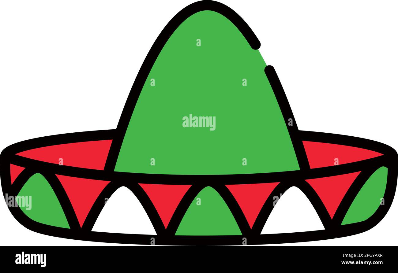 mexican traditional hat Stock Vector Image & Art - Alamy