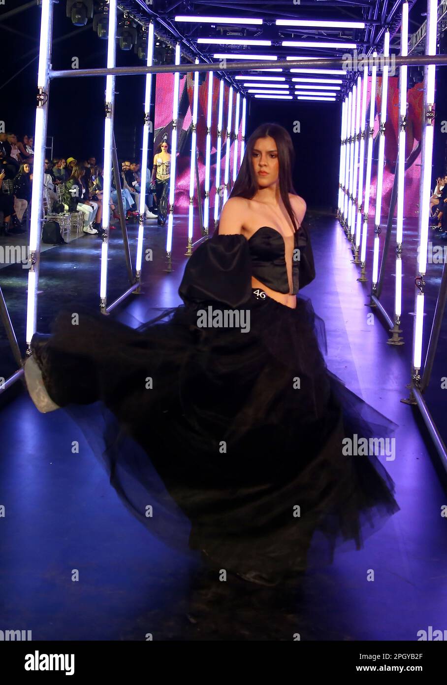 Valencia, Carabobo, Venezuela. 23rd Mar, 2023. March 23, 2023. A models ...