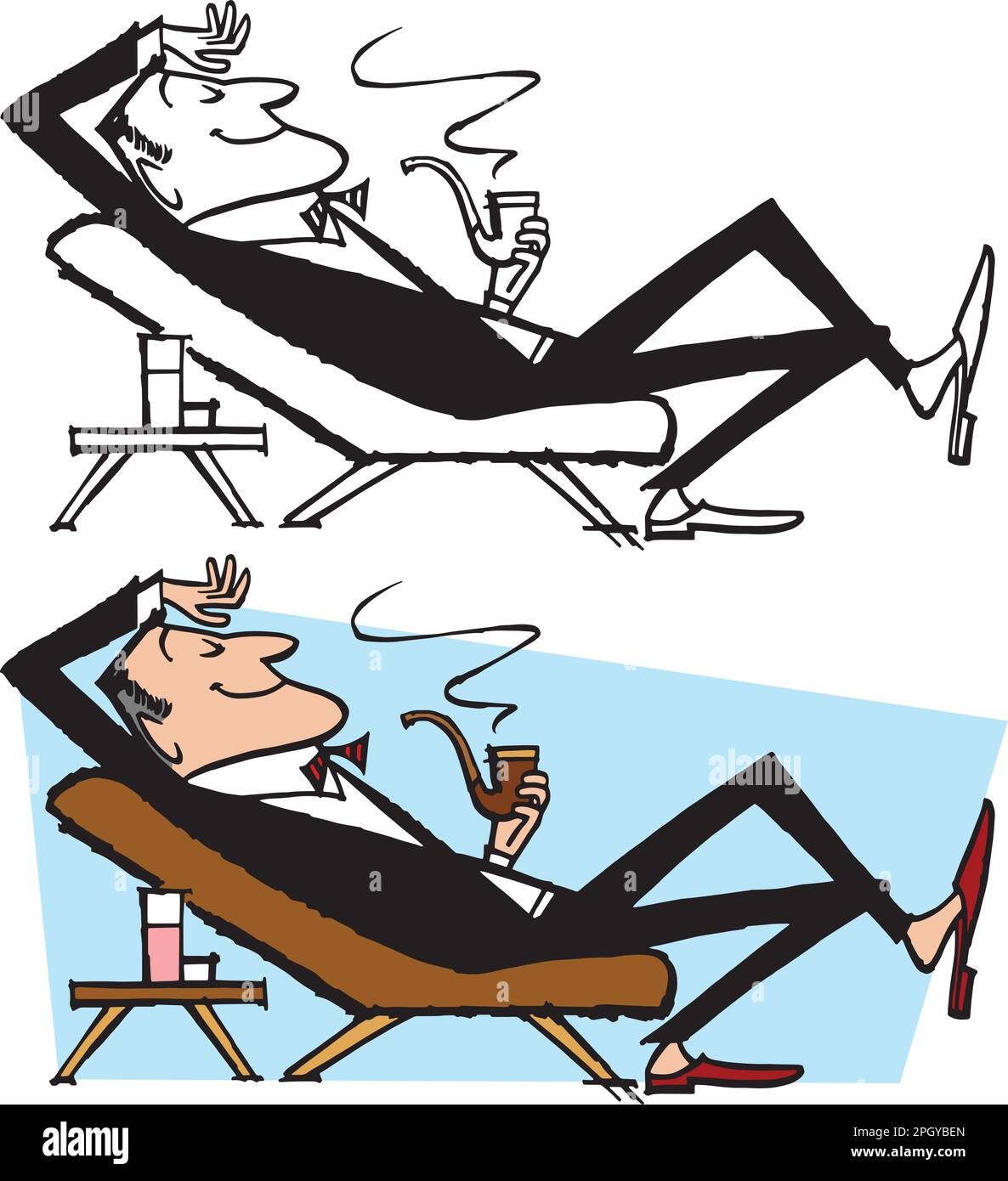 Vintage Lounge Chair Clip Art