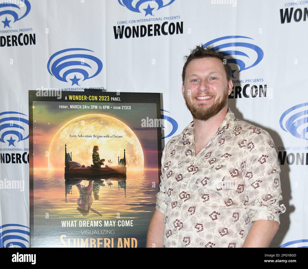 Casey Pyke arrives at Netflix photocall for “Slumberland“ at WonderCon ...