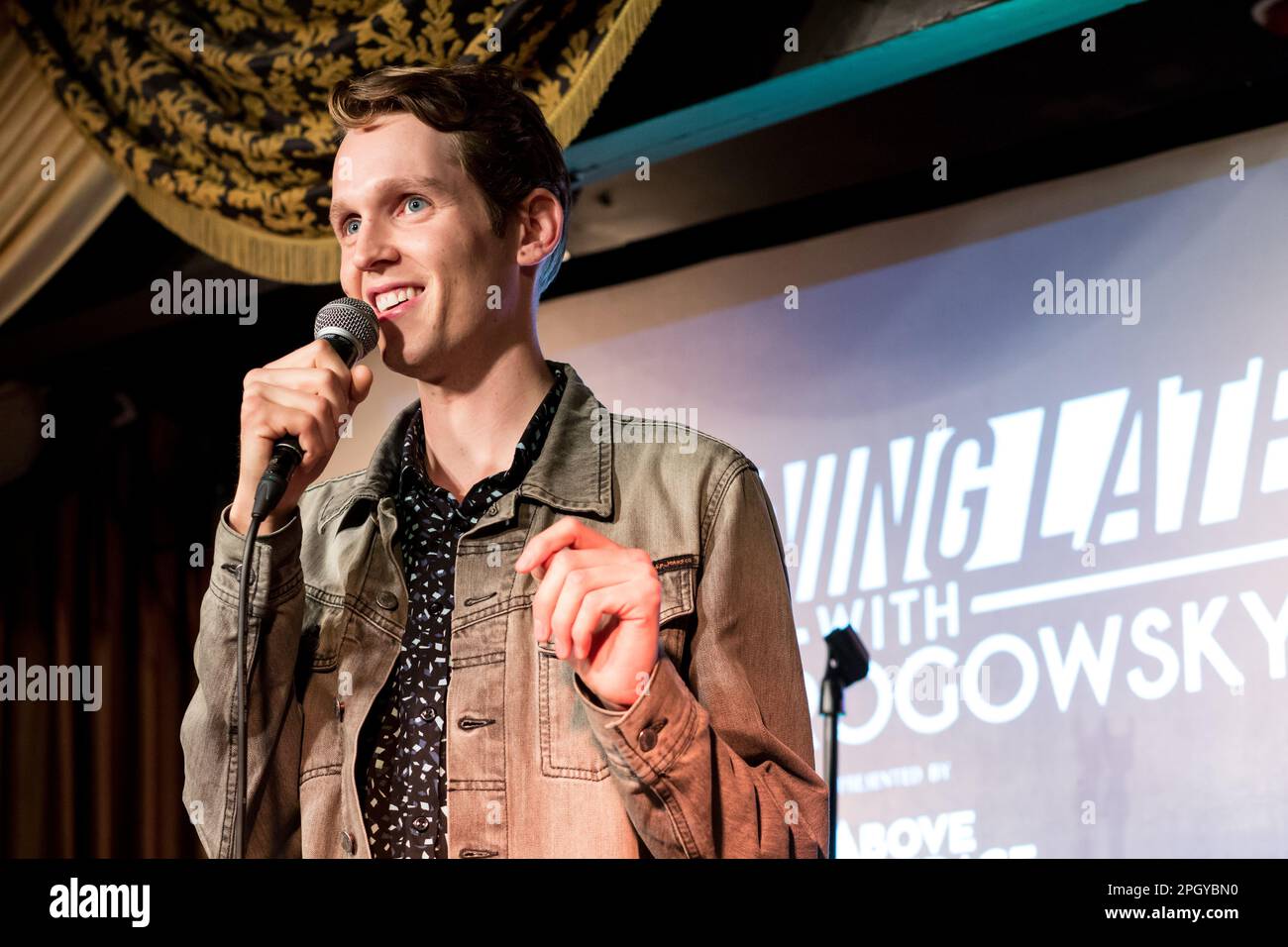 Andrew Michaan performing Stock Photo - Alamy