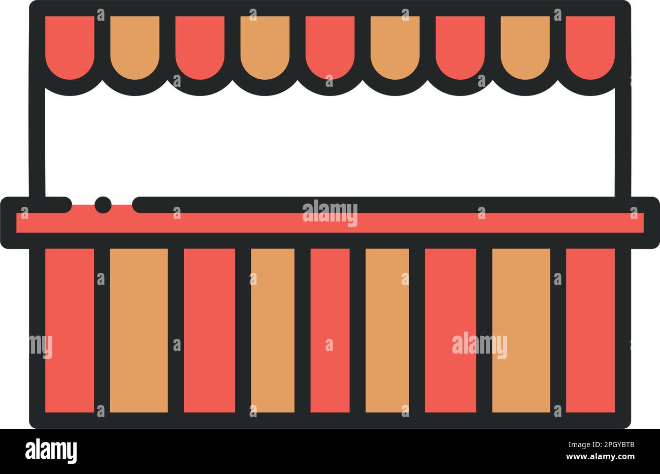 Market snack stall Stock Vector Images - Alamy