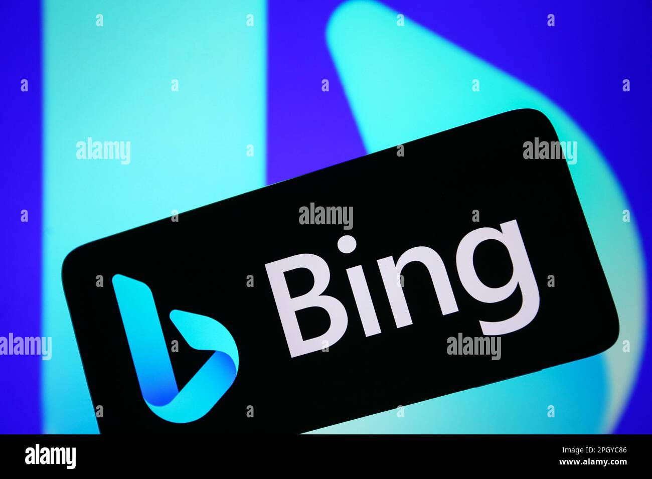 Ukraine. 24th Mar, 2023. In this photo illustration, Microsoft Bing ...