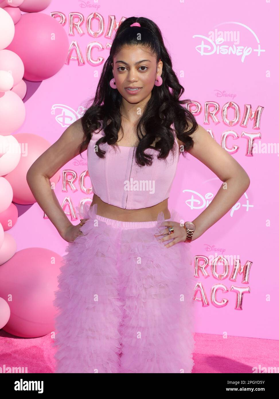 Los Angeles, USA. 24th Mar, 2023. Arica Himmel arrives at The Red Carpet Event for Disney ...