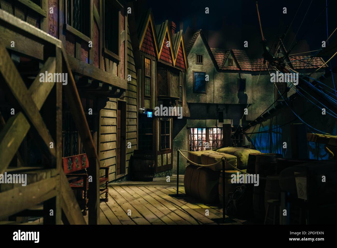 Winnipeg, Manitoba Canada - October 2022: A lifesize model of the ship ...