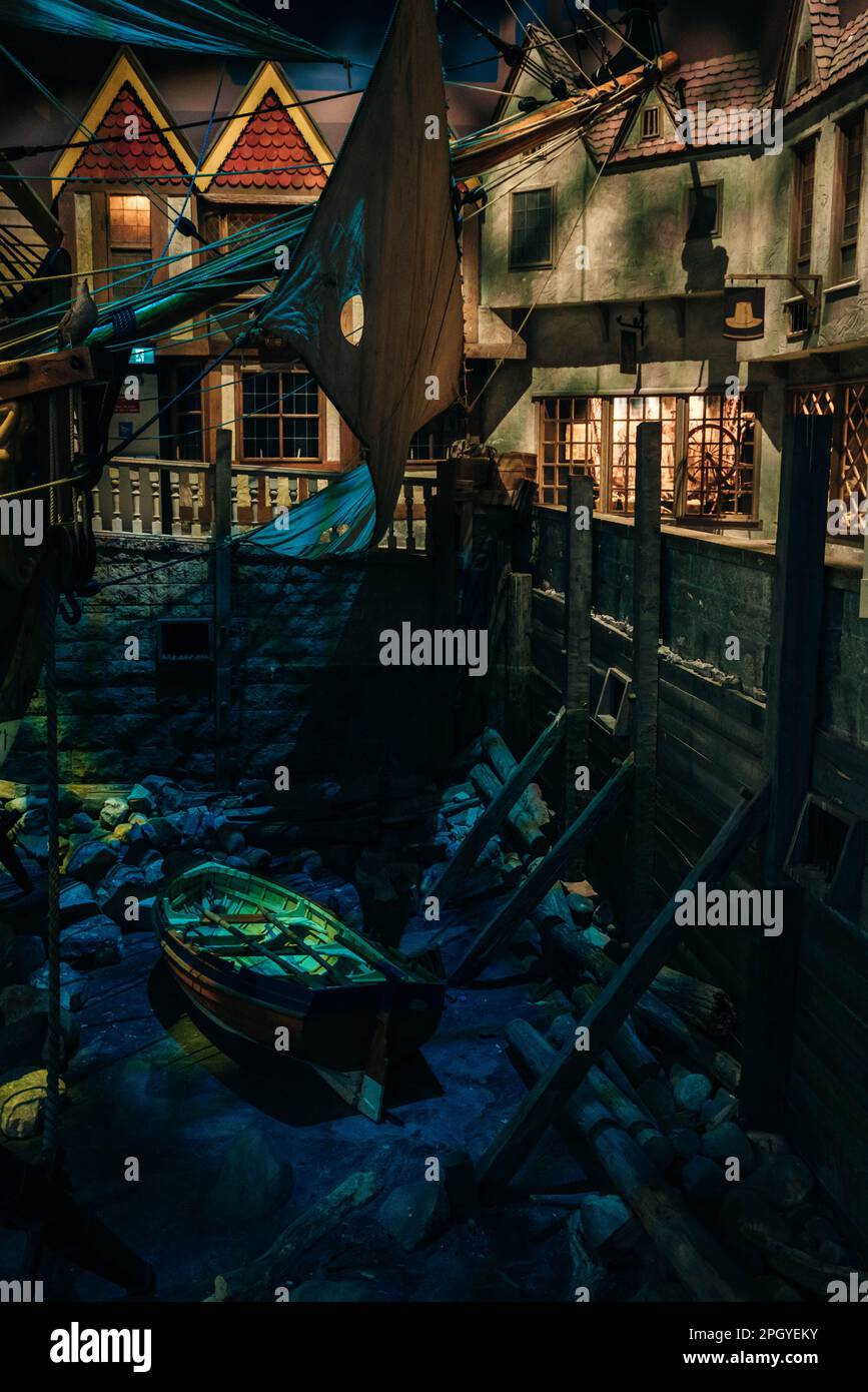 Winnipeg, Manitoba Canada - October 2022: A lifesize model of the ship ...