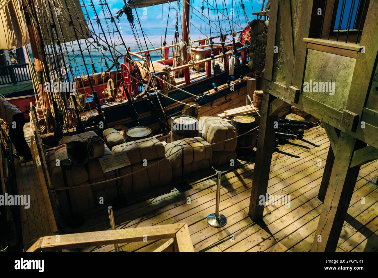 Winnipeg, Manitoba Canada - October 2022: A lifesize model of the ship ...