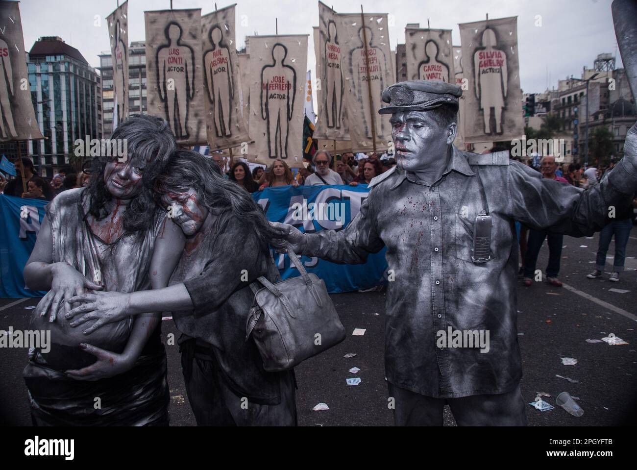Buenos Aires, Federal Capital, Argentina. 24th Mar, 2023. March 24 is the National Day of Memory ...