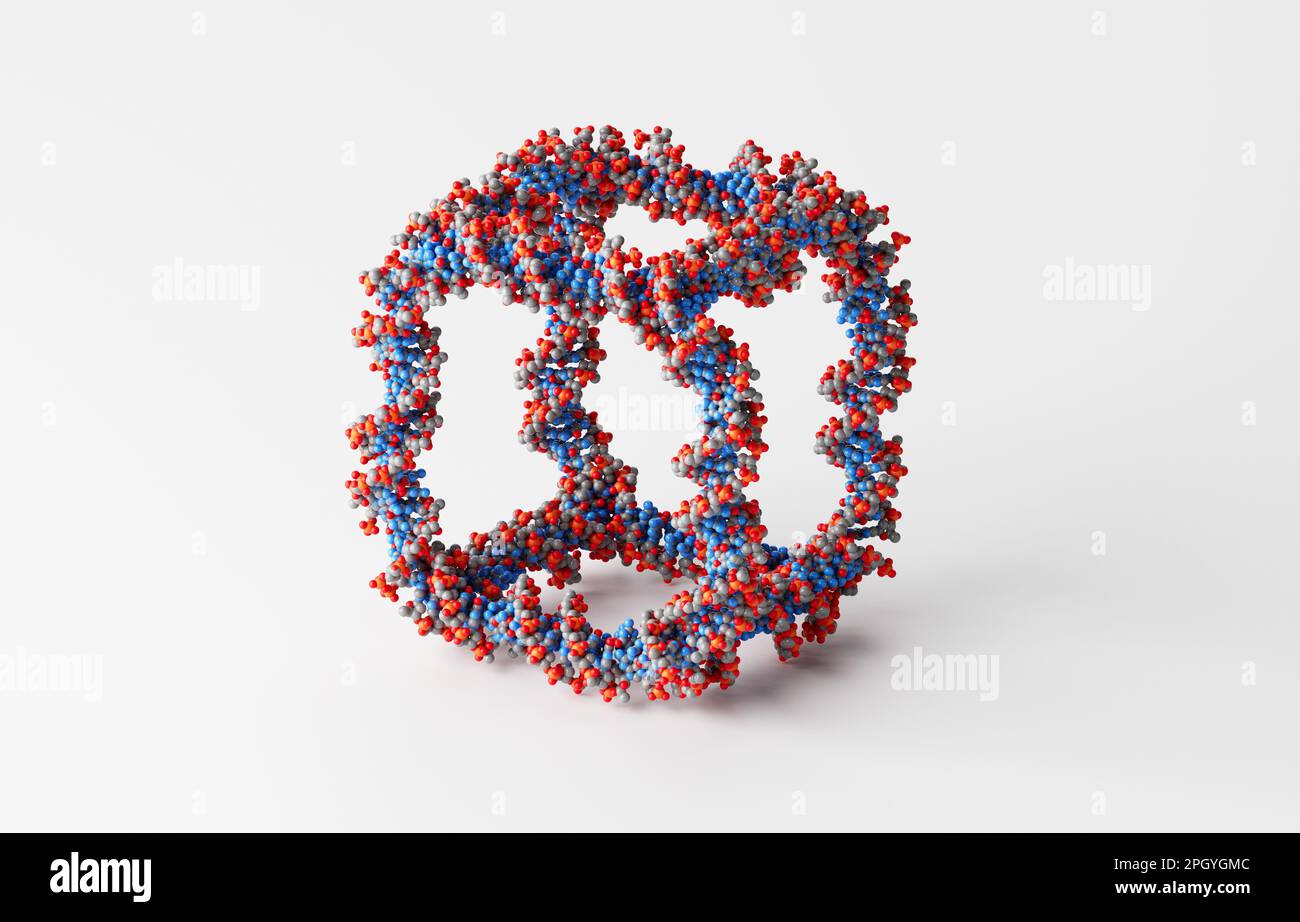DNA cube, molecular model Stock Photo - Alamy