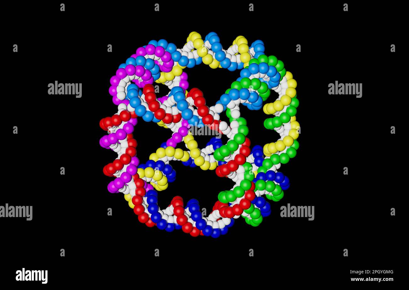 DNA cube, molecular model Stock Photo - Alamy