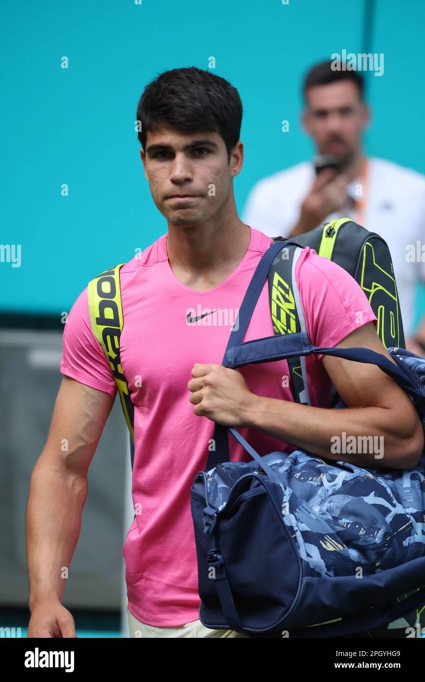 Carlos alcaraz tennis miami hi-res stock photography and images - Alamy