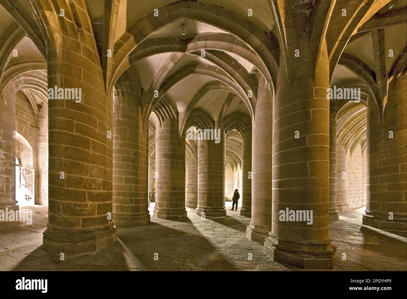 France;; Normandy. Manche (50) Mont Saint Michel. La Merveille: located ...