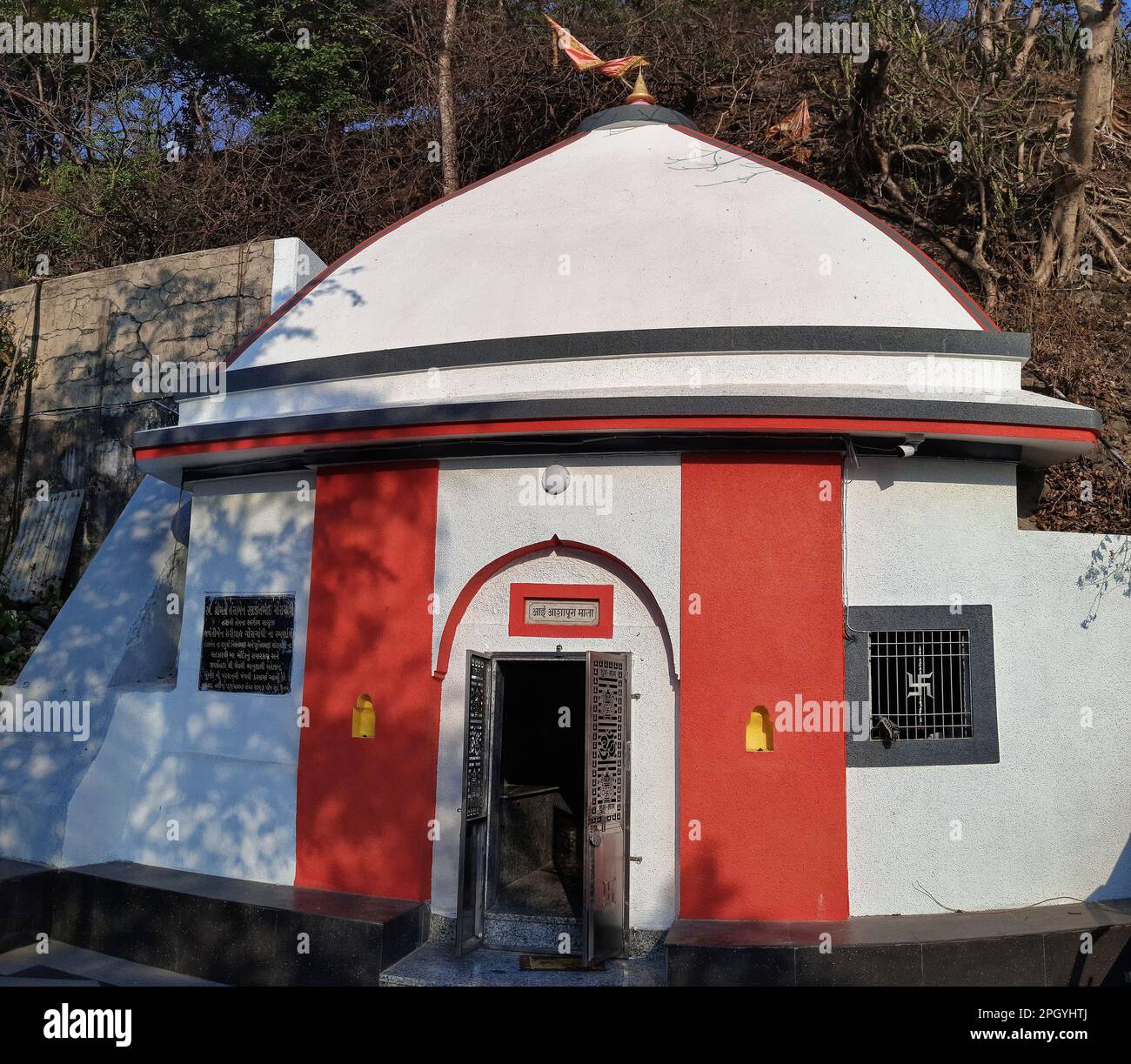 Aai Ashapura Mata Temple of goddess at Chaul near Alibag state ...