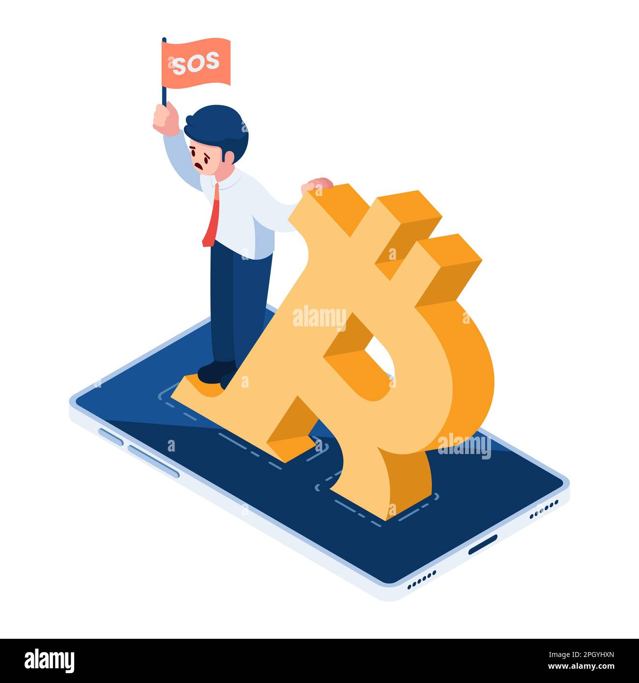 Cryptocurrency market crash concept hi-res stock photography and images ...