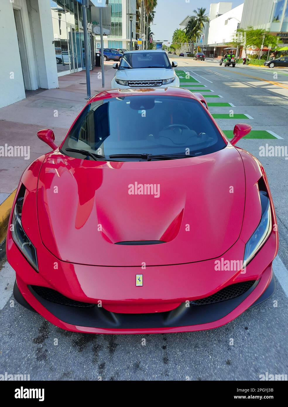 Ferrari supercar top view hi-res stock photography and images - Alamy