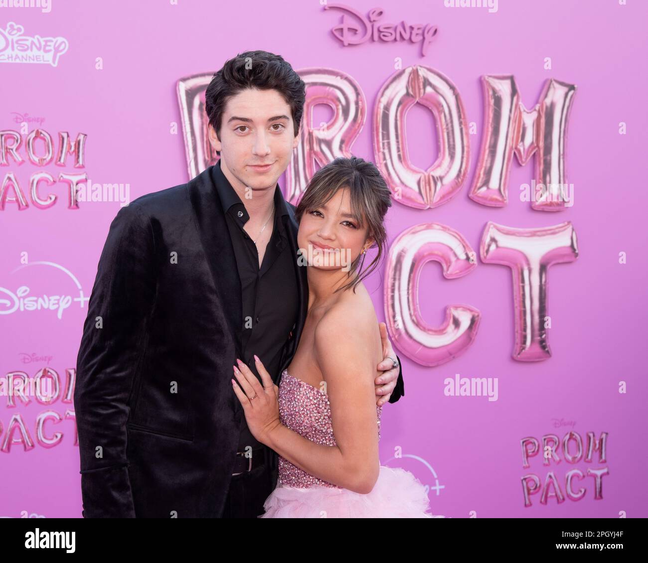 Hollywood, California, USA. 24th Mar, 2023. Milo Manheim and Peyton Elizabeth Lee. Disney Plus ...