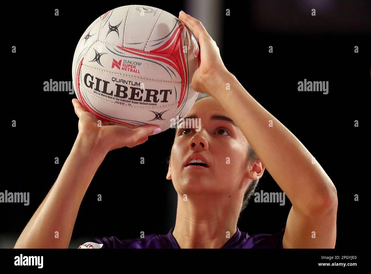 Remi Kamo of the Firebirds during the Super Netball Round 2 match ...
