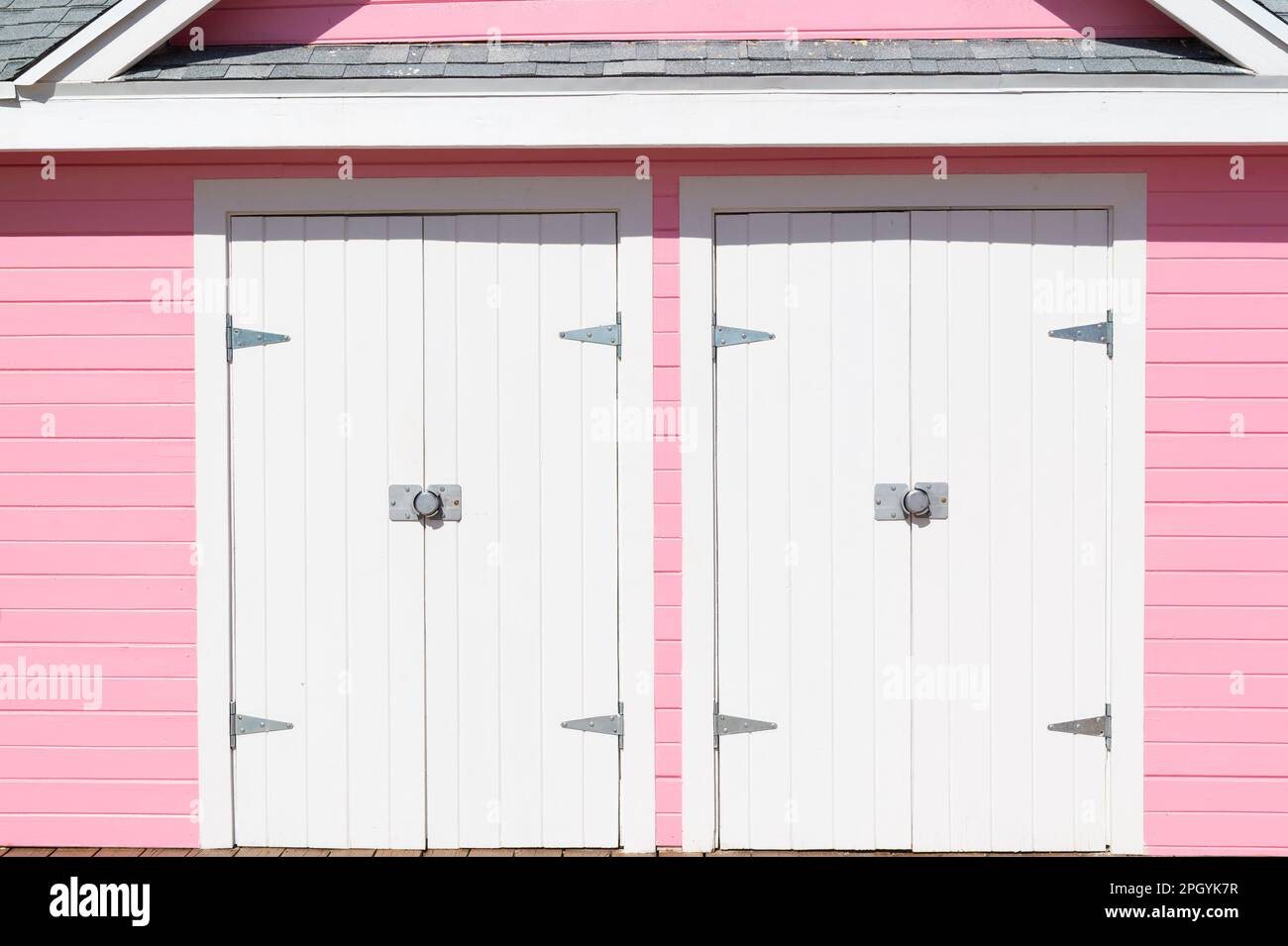 door entrance of pink storefront. door entrance outdoor. photo of door ...