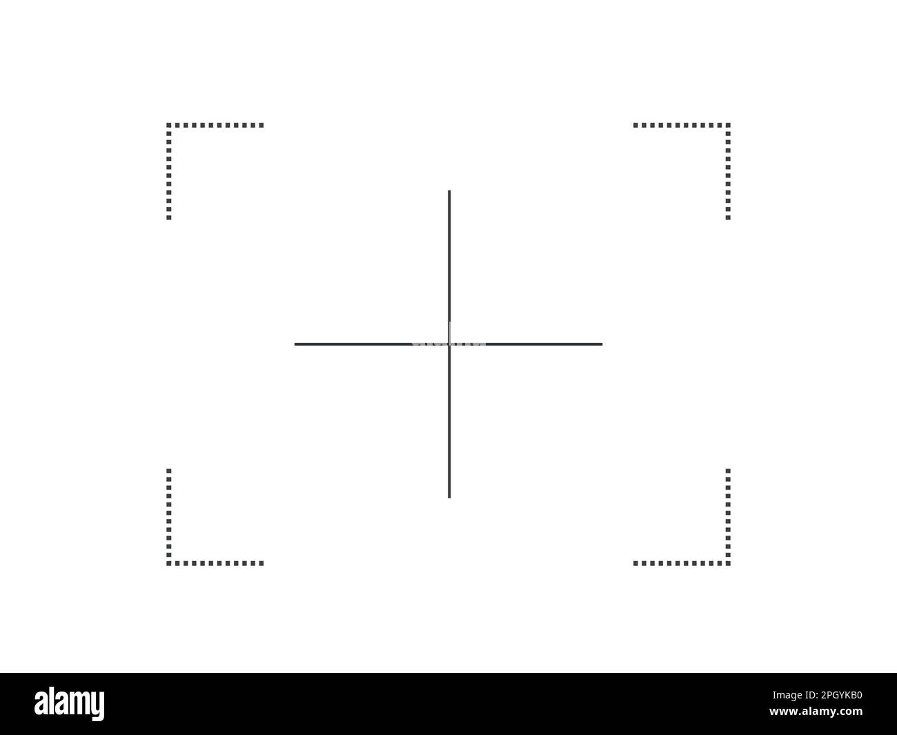 Camera big focus target icon on white background. Photo camera ...