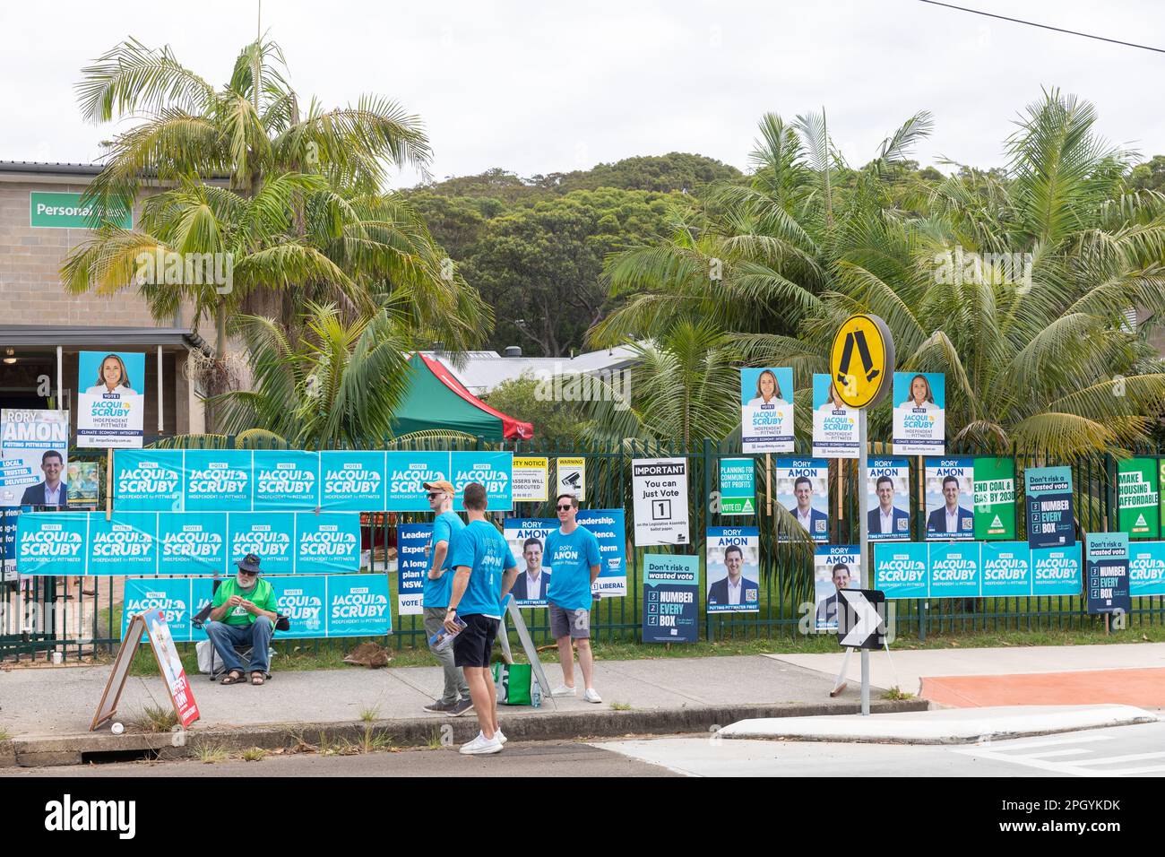 Saturday 25th March 2023, Election day in New South Wales and voters go ...