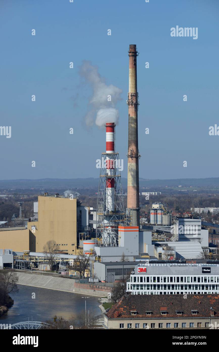 Combined heat and power plant, Wroclaw, Lower Silesia, Poland Stock ...