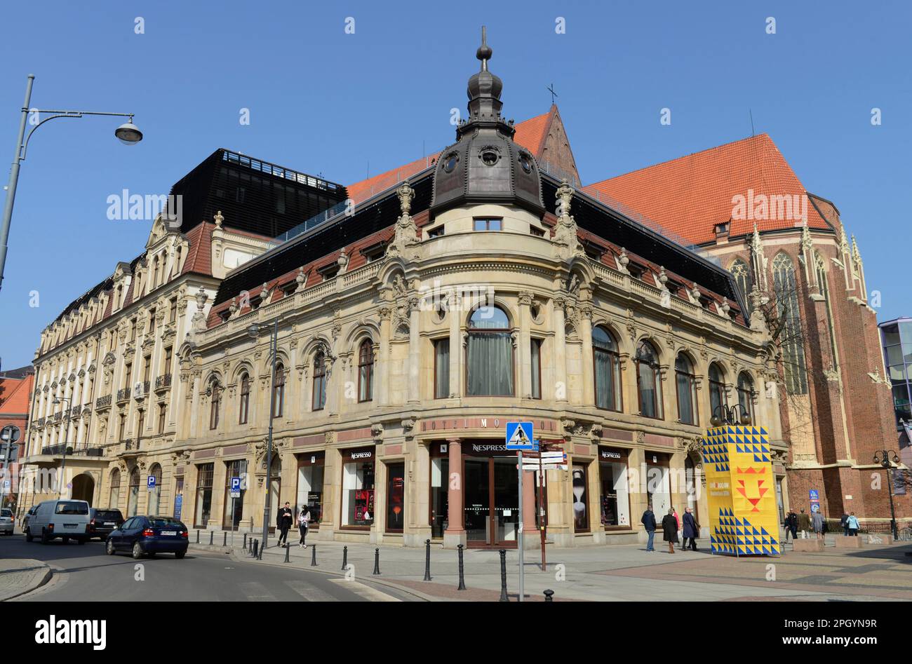 Hotel Monopol, Theatre Square, Wroclaw, Lower Silesia, Poland Stock ...