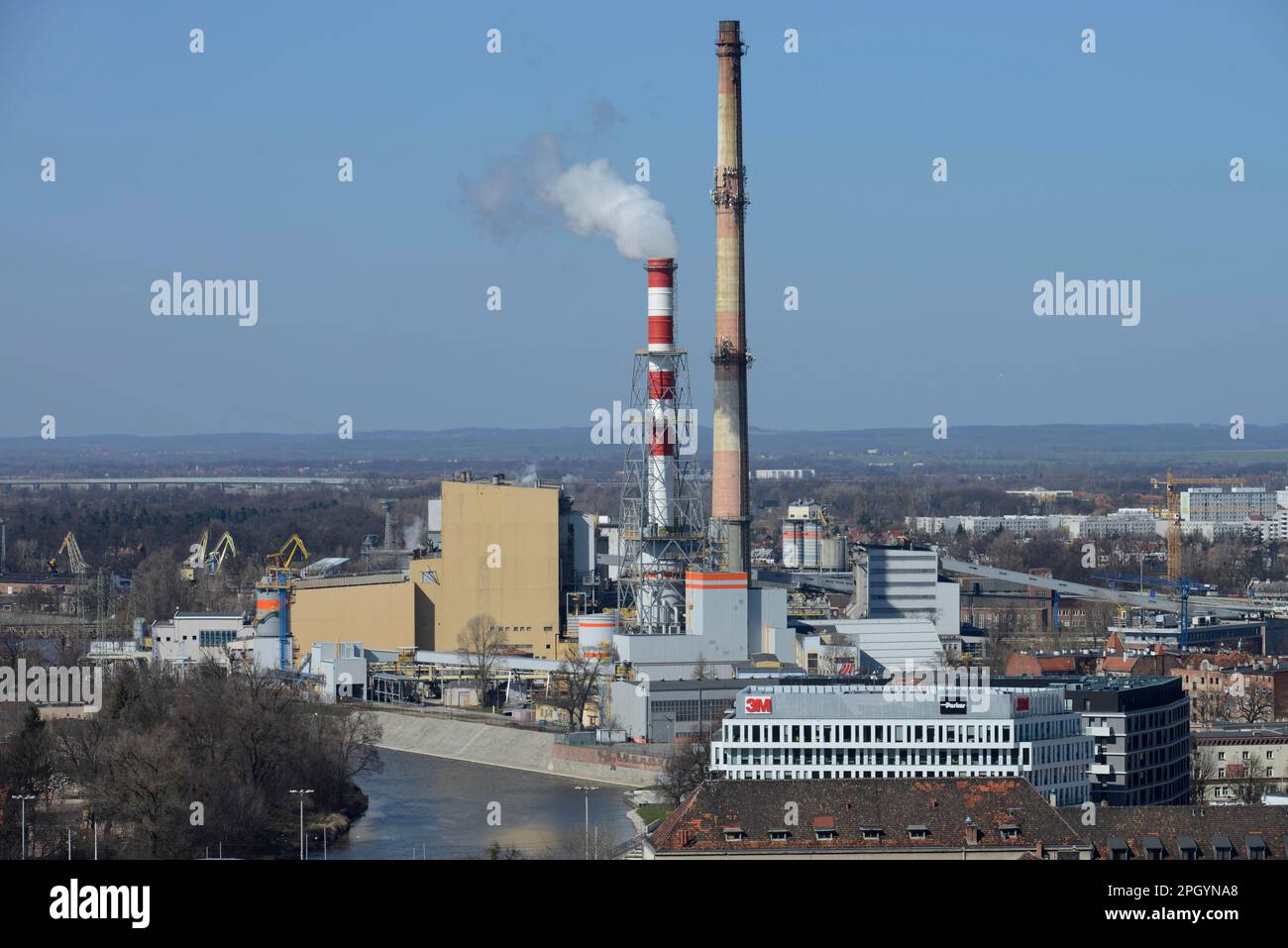 Combined heat and power plant, Wroclaw, Lower Silesia, Poland Stock ...