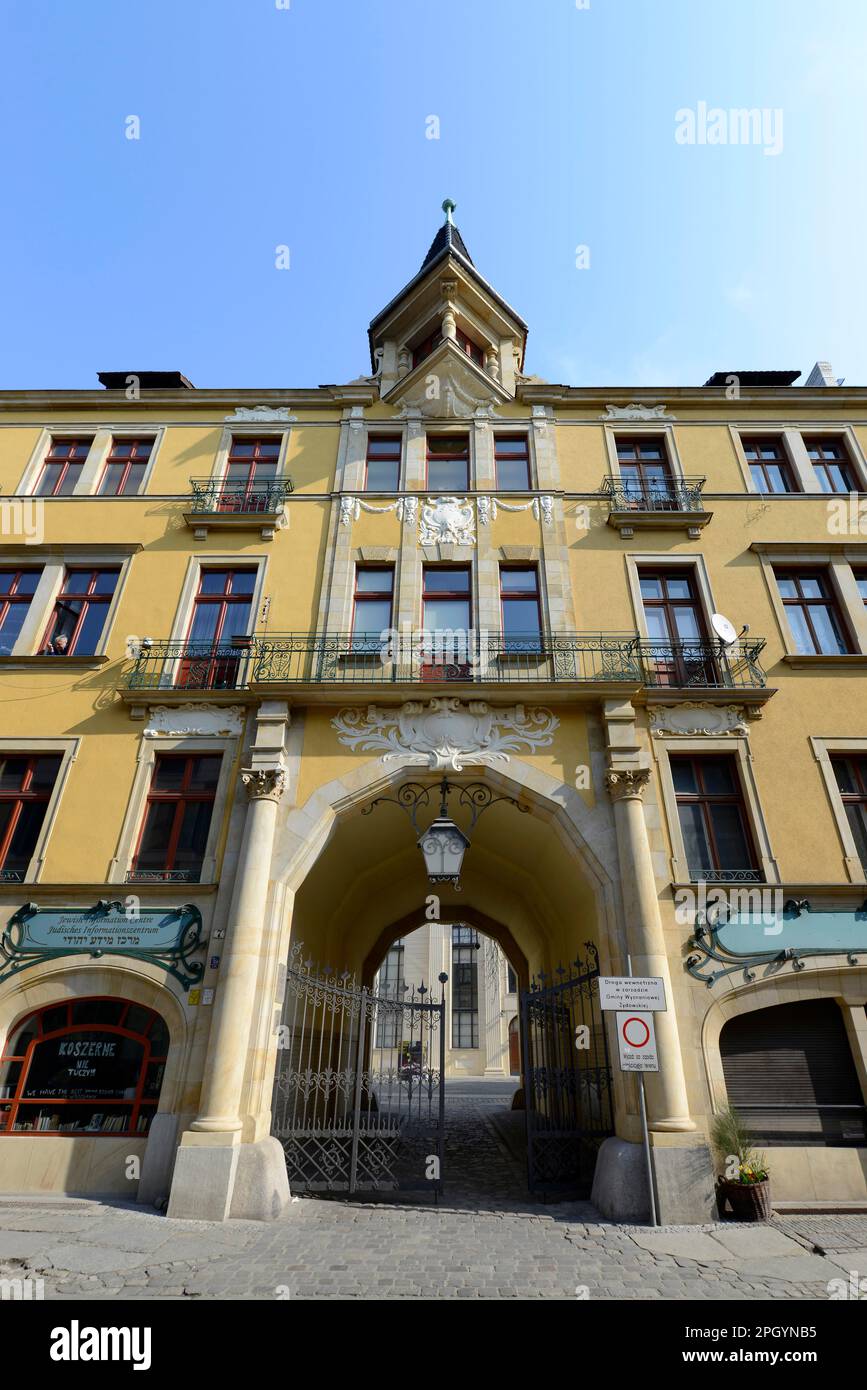 Entrance, White Stork Synagogue, Ulica Pawla Wlodkowica 7, Wroclaw ...