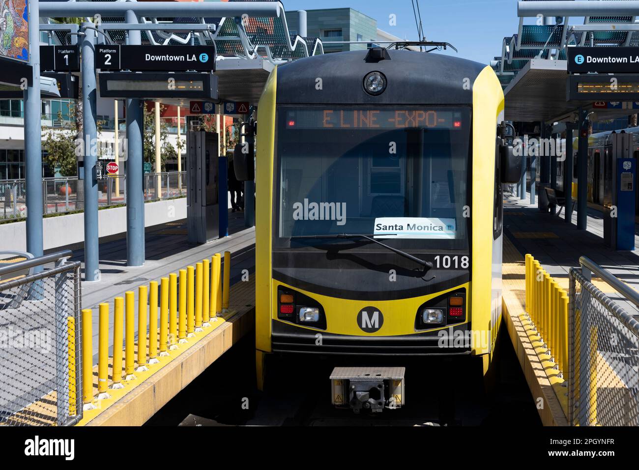 Expo line downtown la hi-res stock photography and images - Alamy