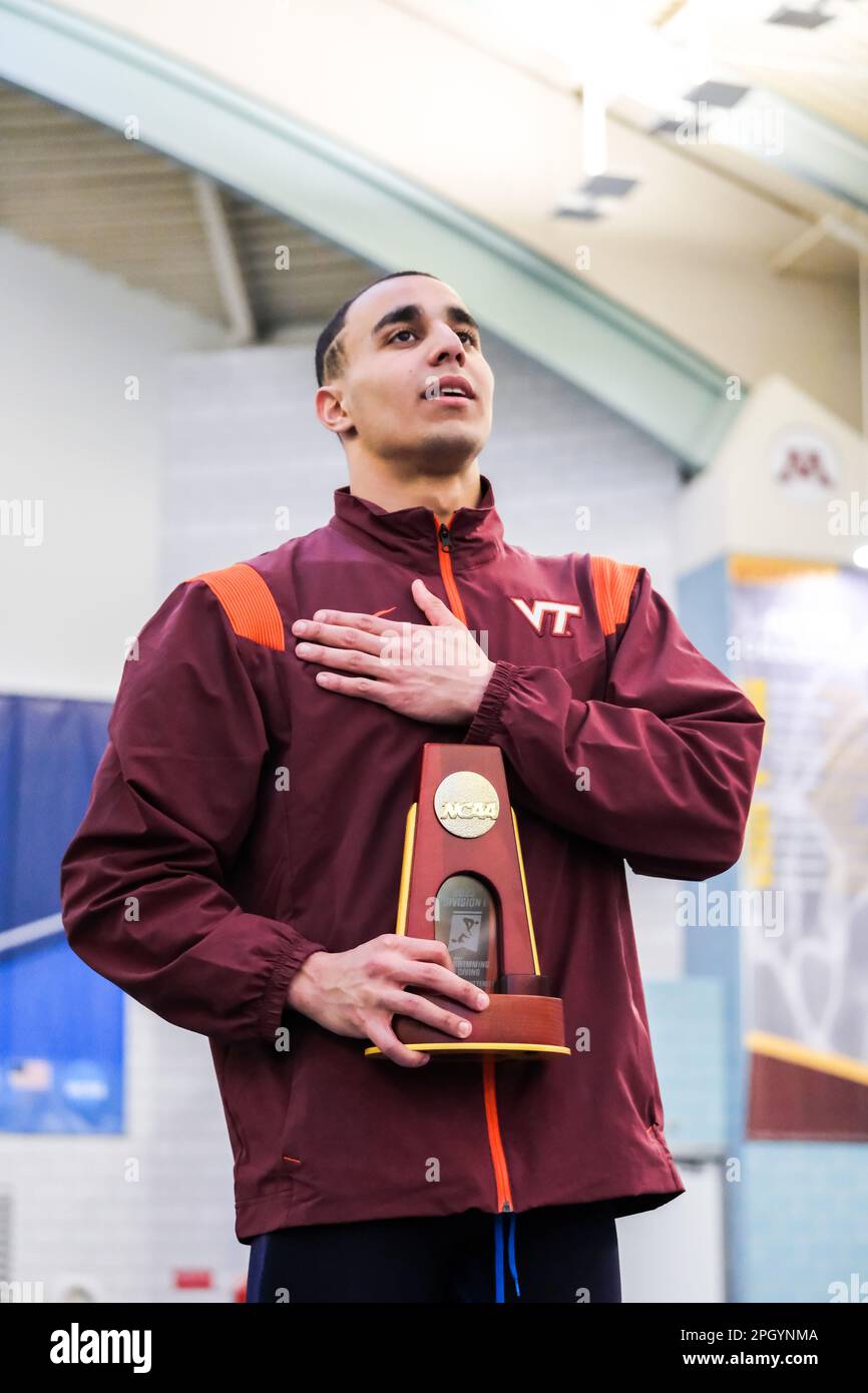 Minneapolis, Minnesota, USA. 24th Mar, 2023. Virginia Tech junior ...