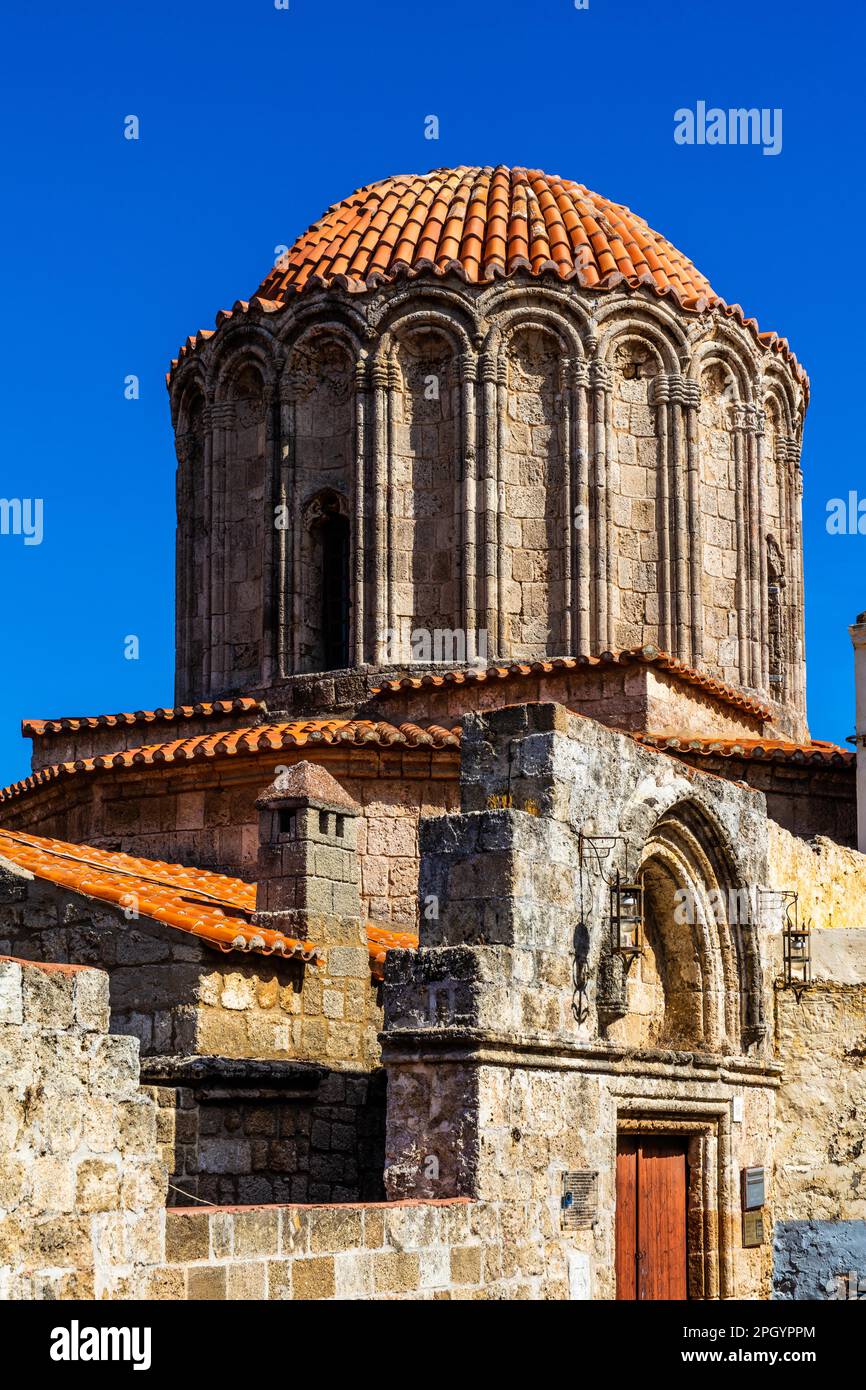 Byzantine Agios Georgios Church, 15th century, Rhodes Town, Greece ...