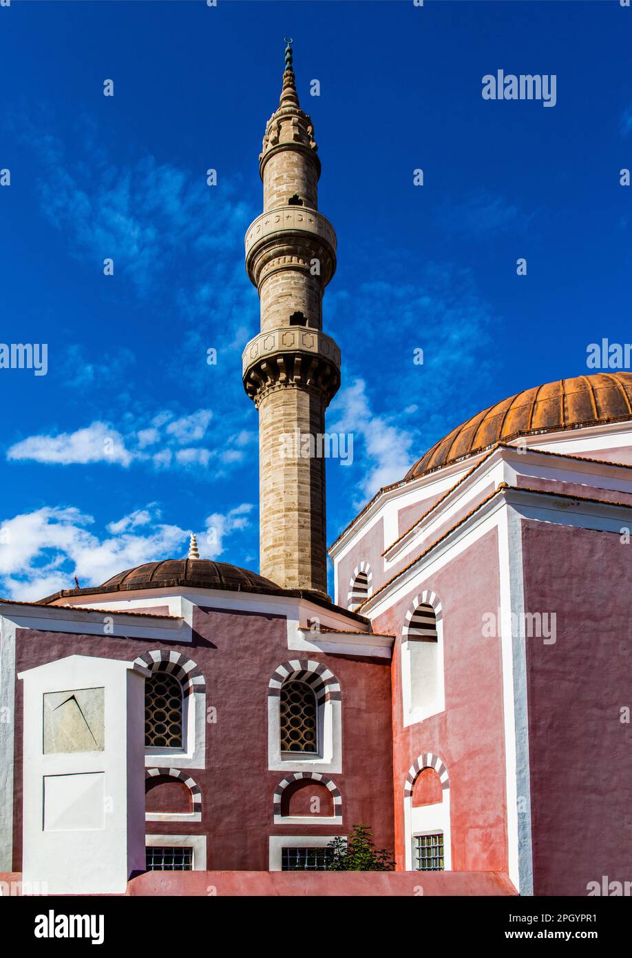 Sueleyman Pasha Mosque, 16th century, Rhodes Town, Greece Stock Photo ...