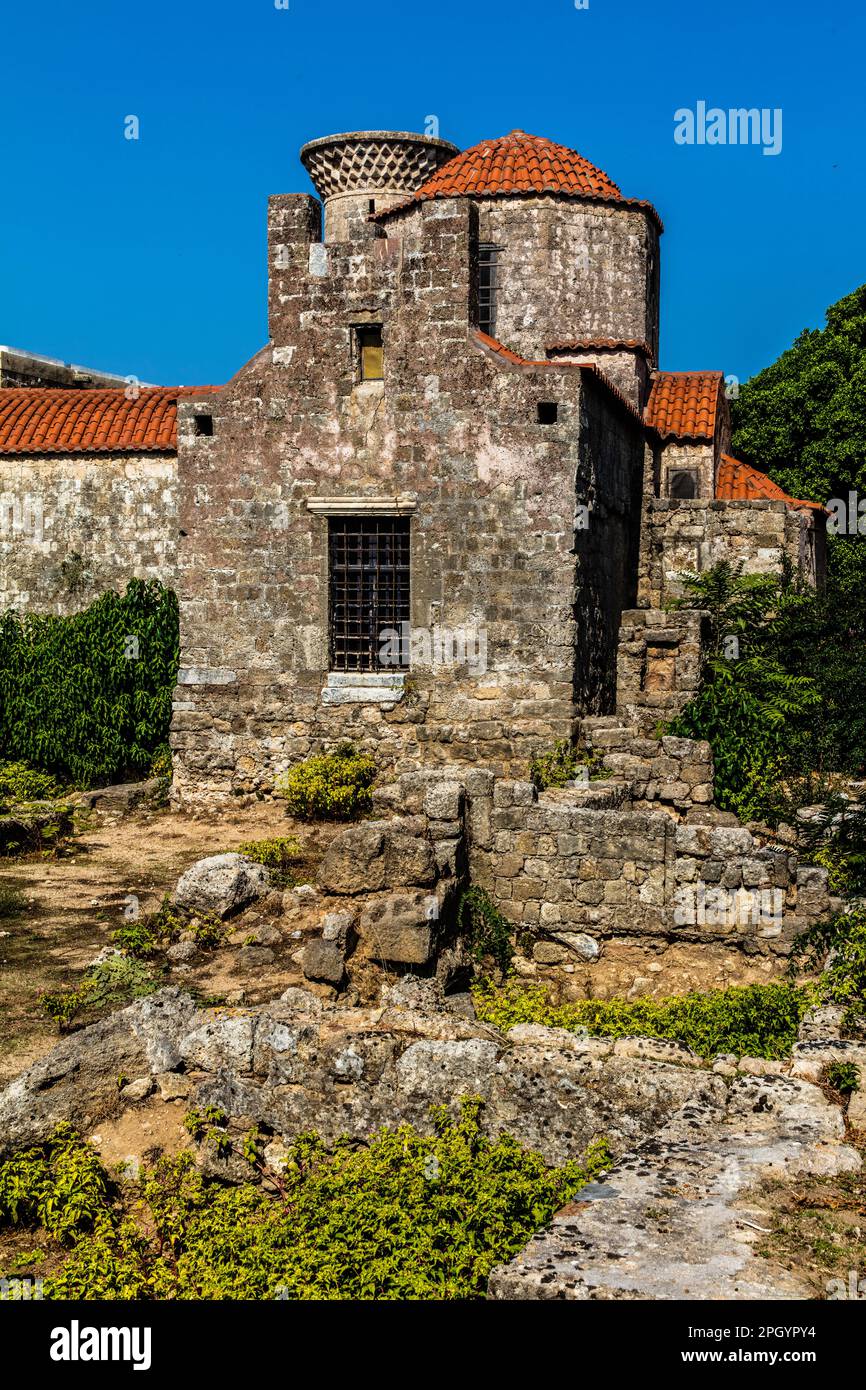 Agia Triada, 15th century, Old Town alleys, Rhodes Town, Greece Stock ...
