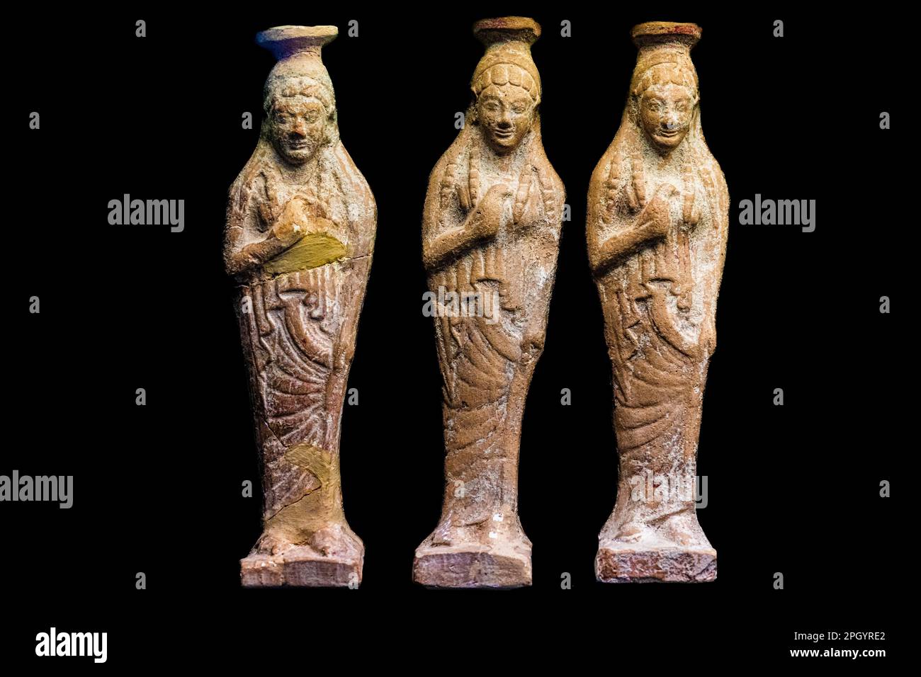 Figural vases used in burials, 550 B.C., Anoakia, Archaeological Museum ...