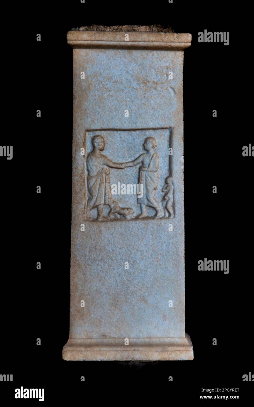 Tomb stele of Peisistratos, son of Soteris, 2nd century B.C ...