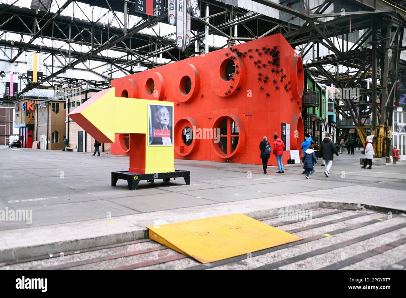 Shipyard hall NDSM Plein, Amsterdam, Netherlands Stock Photo - Alamy