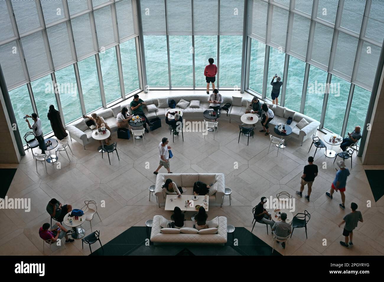 Interior view of the Museum of Islamic Art by the archtics Ieoh Ming ...