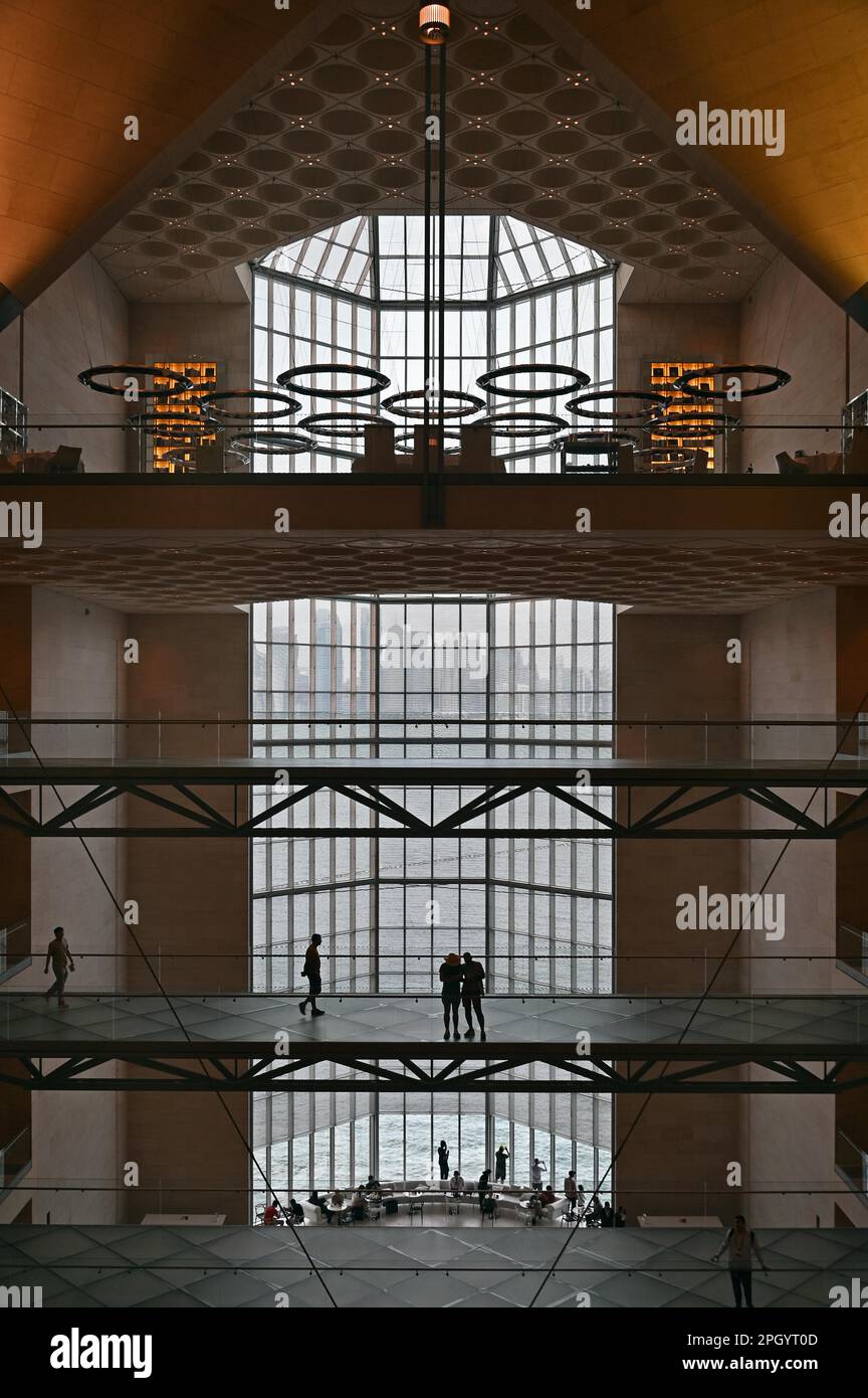 Interior view of the Museum of Islamic Art by the archtics Ieoh Ming ...