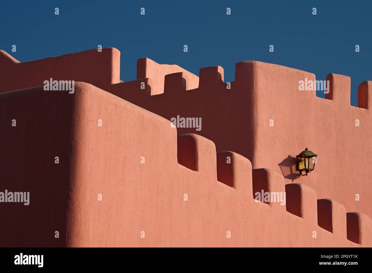 Colourful houses in Mina District, Mia Park, Old Port Doha, Qatar Stock ...