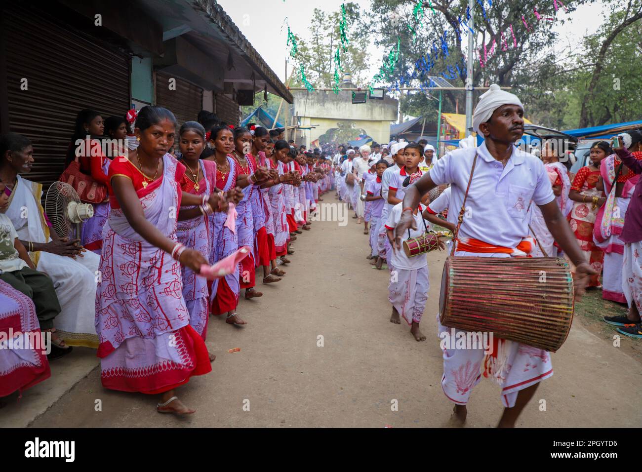 Potka, India. 24th Mar, 2023. The Sarhul festival organized by the ...