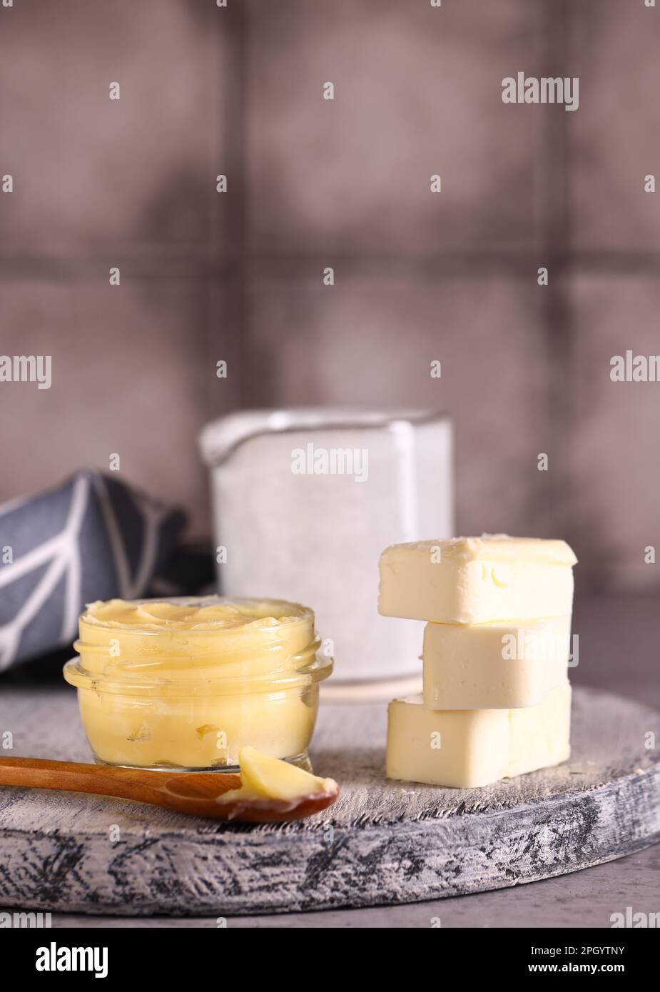 butter ghee, healthy super food Stock Photo - Alamy