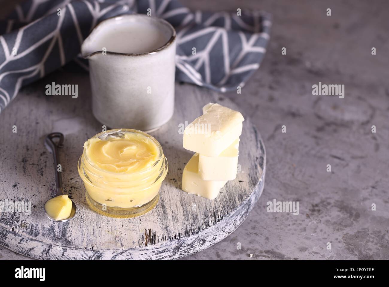 butter ghee, healthy super food Stock Photo - Alamy